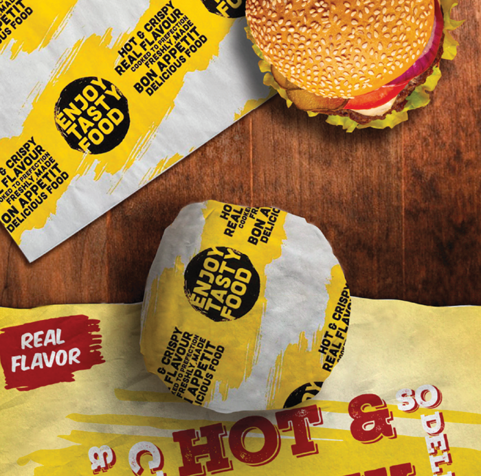 Tray Paper & Burger Wraps - Green'a Packaging