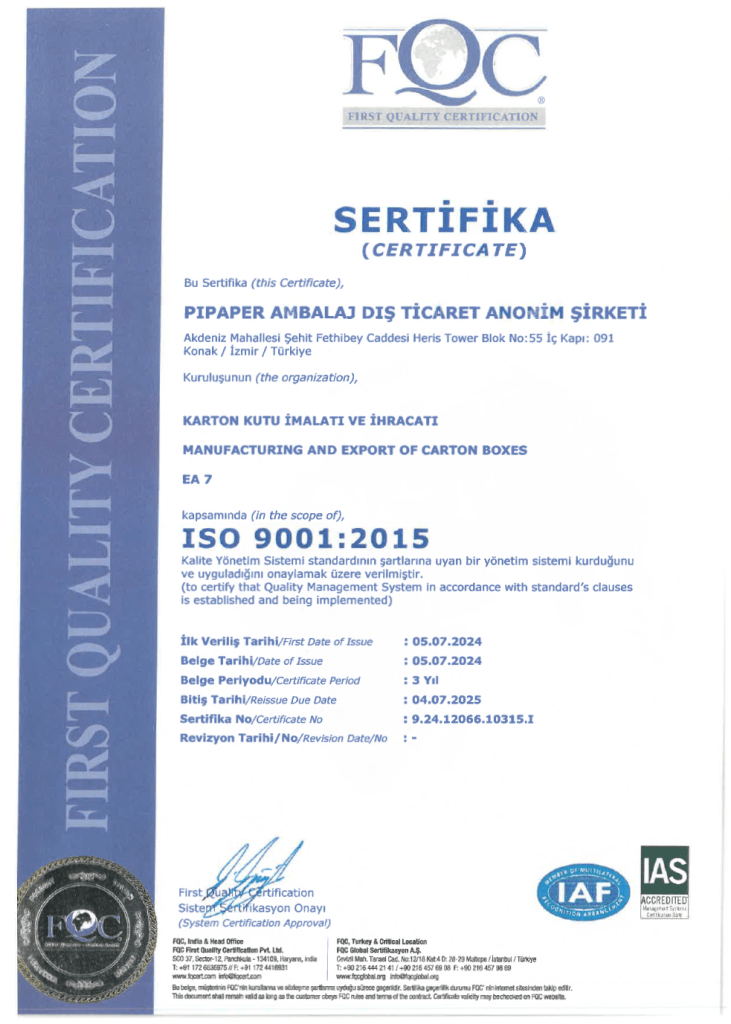 Quality & Sustainability - Green'a Packaging